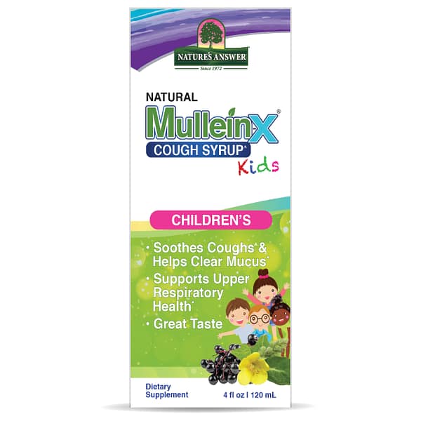 Kids Natural Mullein-X Cough Syrup 4 oz Alcohol Free | Buy Kids Mullein ...