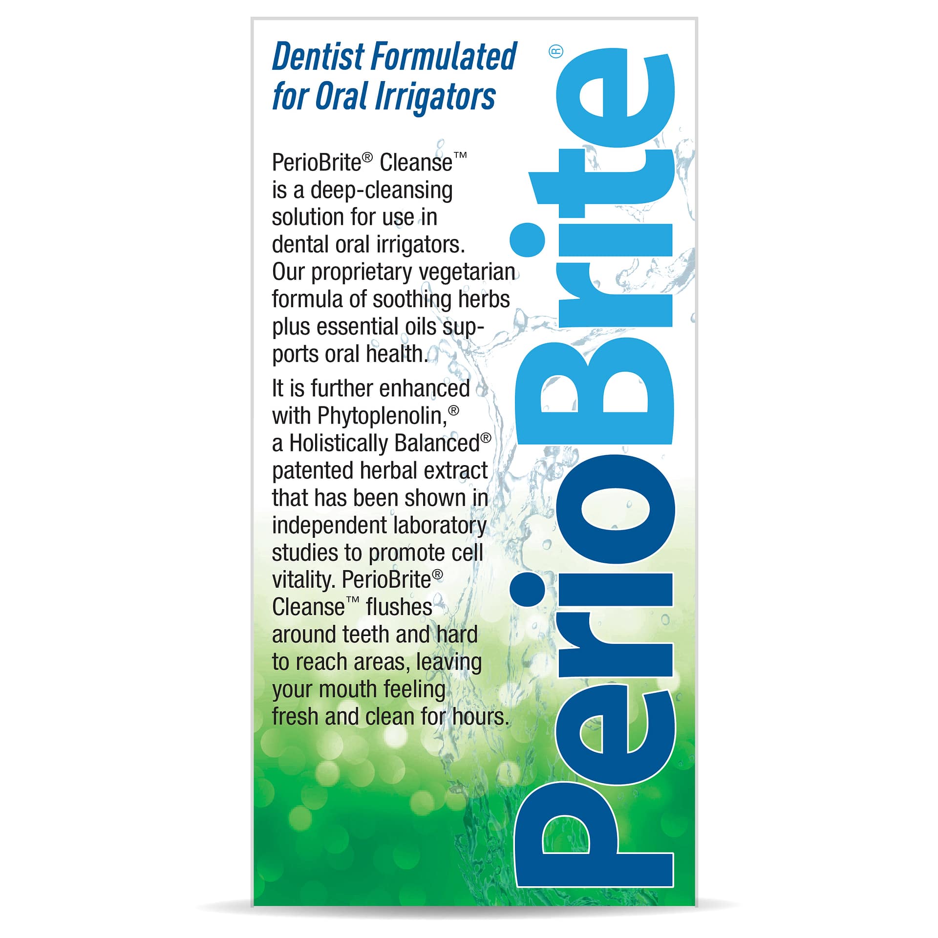 PerioBrite Cleanse Oral | No Fluoride, Alcohol or Preservatives