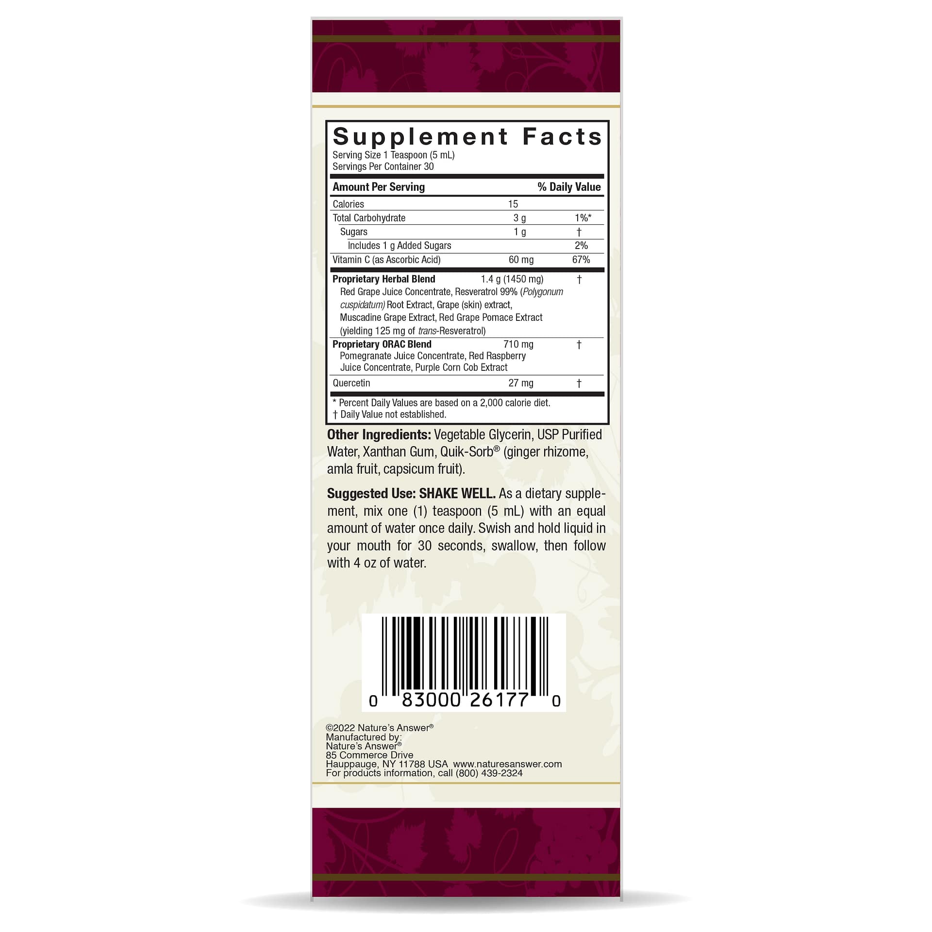 Resveratrol Reserve Liquid | Technologically advanced -*Trans-Resveratrol