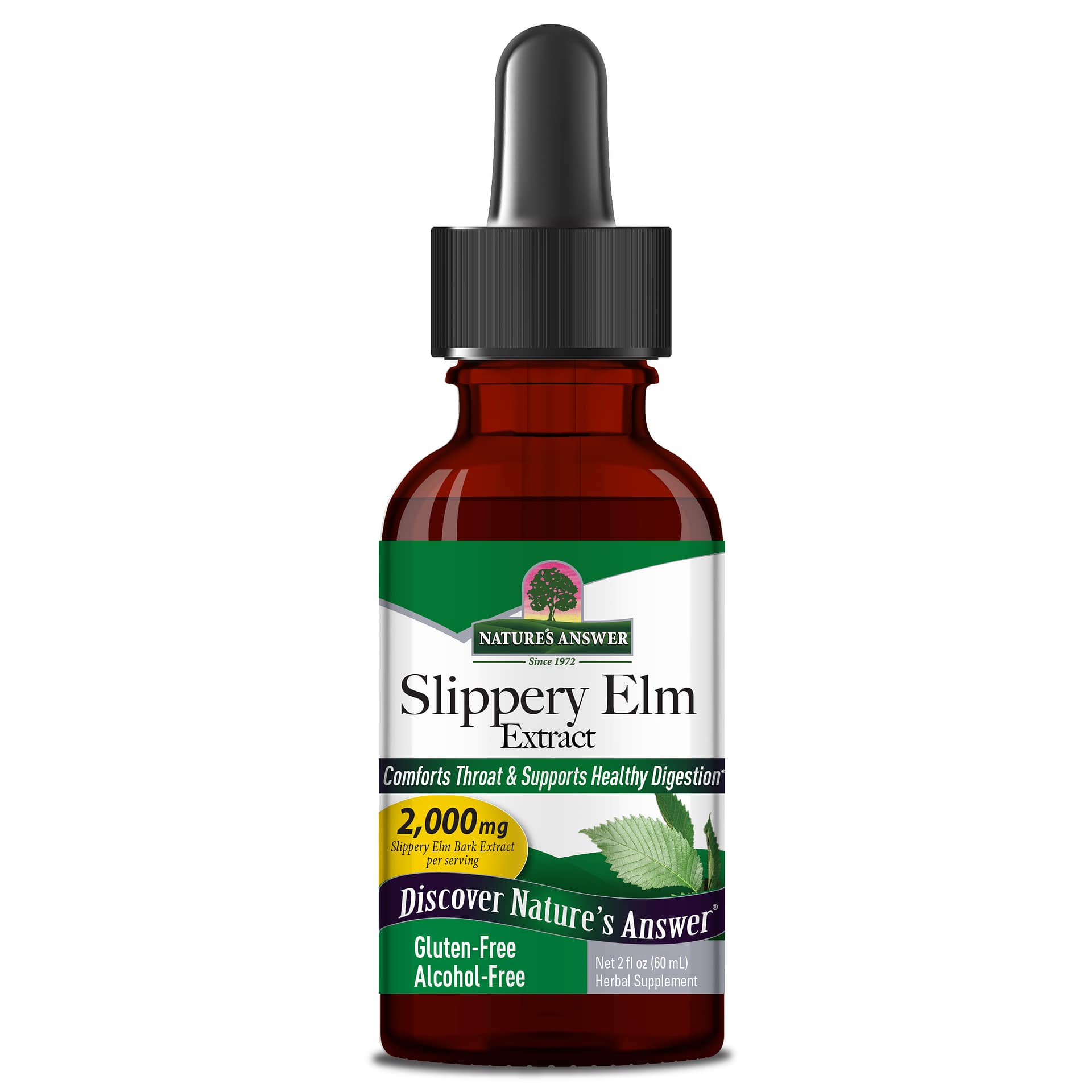 Alcohol Free Slippery Elm Extract by Nature's Answer (NEW)
